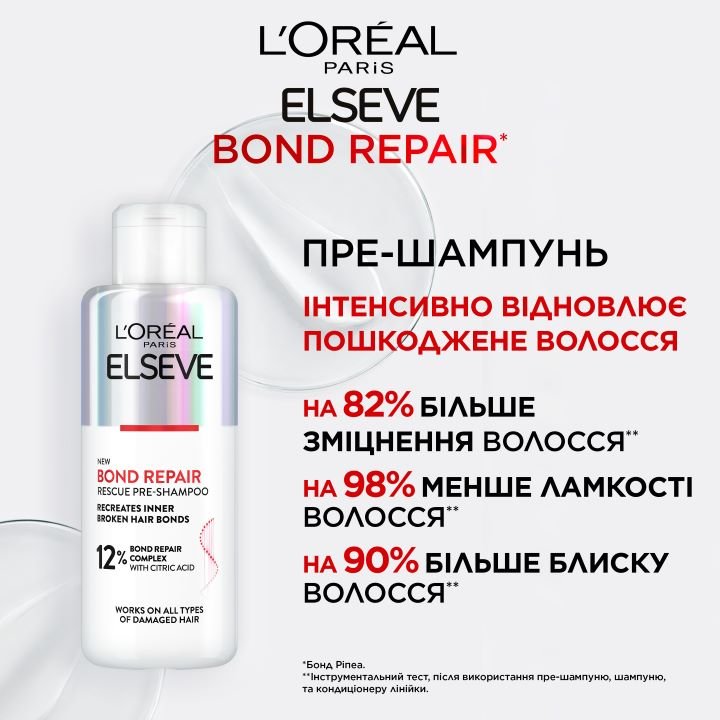 Elseve Ельсев Бонд Ріпеа, Догляд за волоссям пре-шампунь для ...